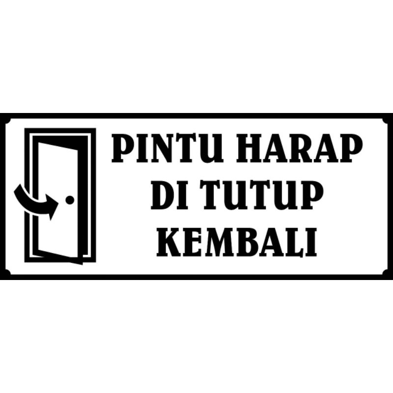 Jual STIKER TUTUP PINTU KEMBALI | Shopee Indonesia