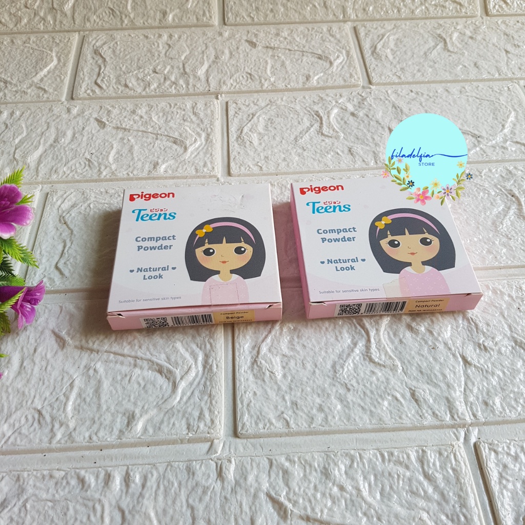 Jual PIGEON COMPACT POWDER - NATURAL LOOK | Shopee Indonesia