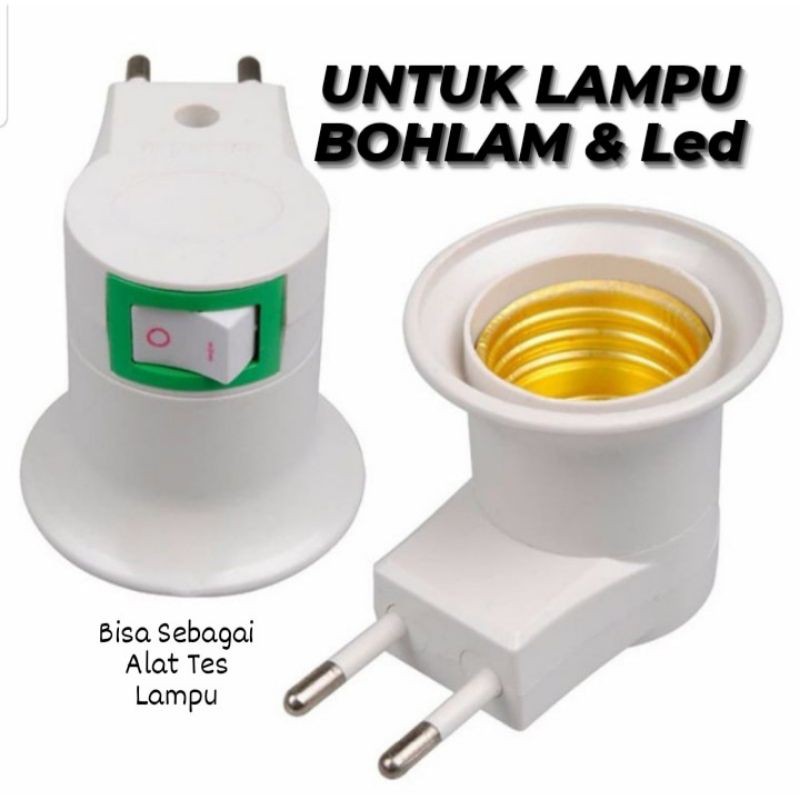 Jual Fitting Colok | Fitting Colok+Saklar | Lamp Holder | Fitting Lampu ...