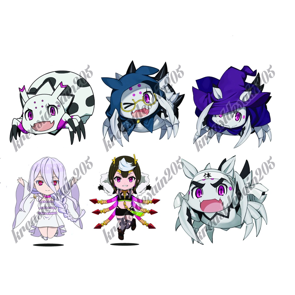 Jual kumoko /(Kumo Desu ga, Nani ka?)/stiker laba-laba/ stiker anime ...
