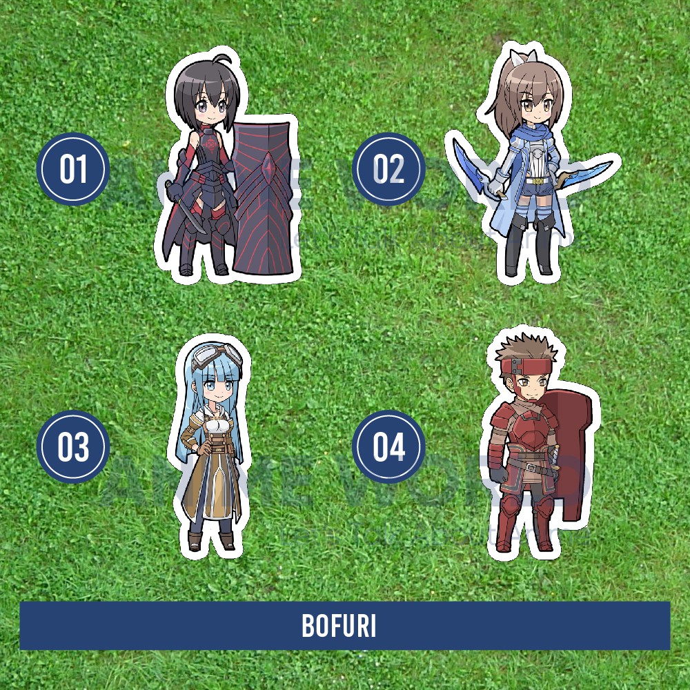 Jual Stiker Anime Bofuri Lengkap - Stiker Itai no wa Iya nano de ...