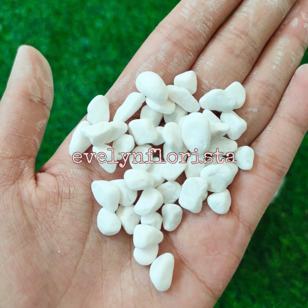 Jual Batu Hias Crystal Putih Kecil Artificial High Quality Tanaman ...