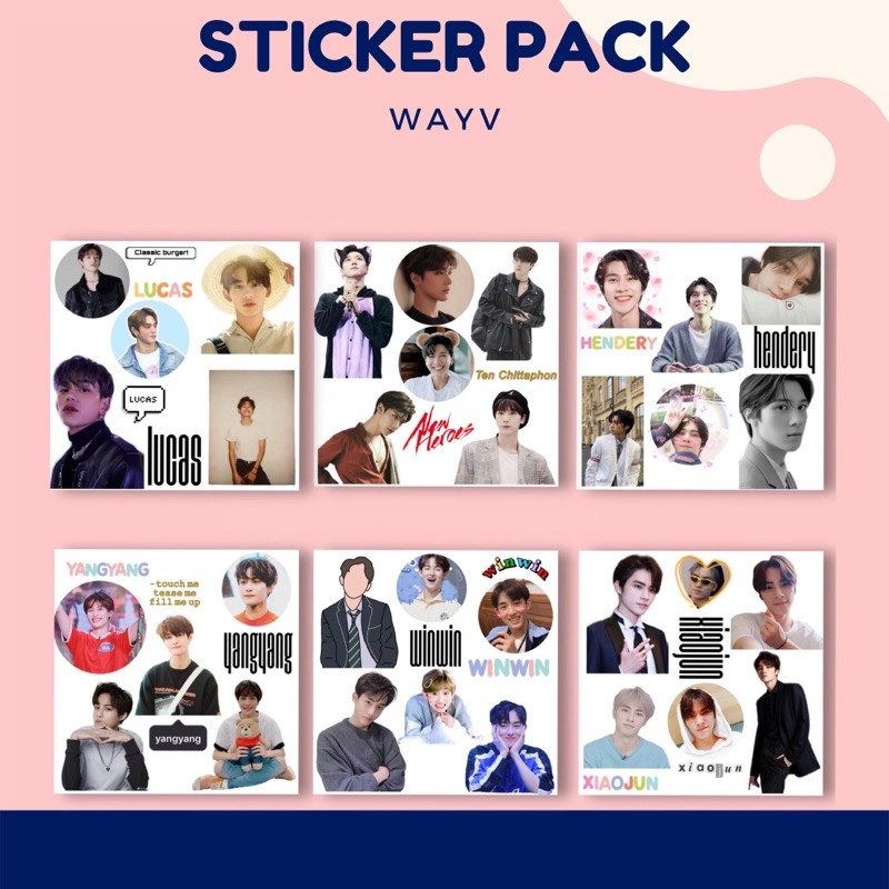 Jual Sticker Pack Member Individu WayV version Kpop Murah | Shopee ...