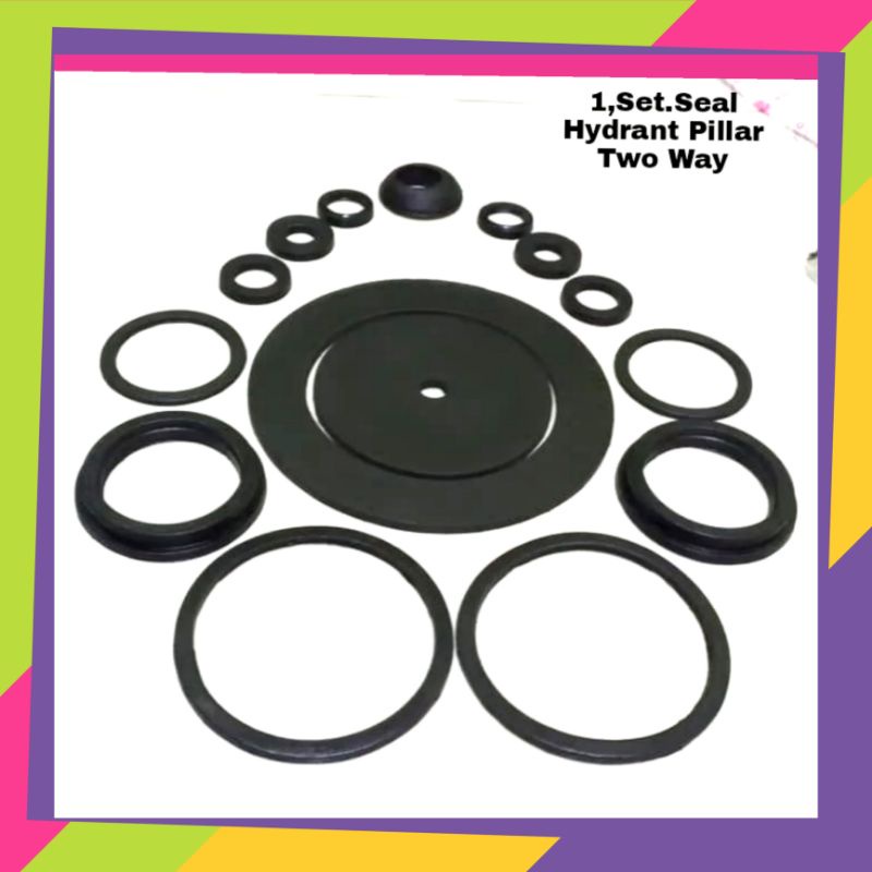 Jual 1,Set Komponen Seal karet/rubber Hydrant Pillar Two Way 4"x2,5"x2 ...