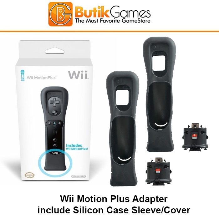 Jual Wii Motionplus Motion Plus Adapter And Silicone Case Cover ...