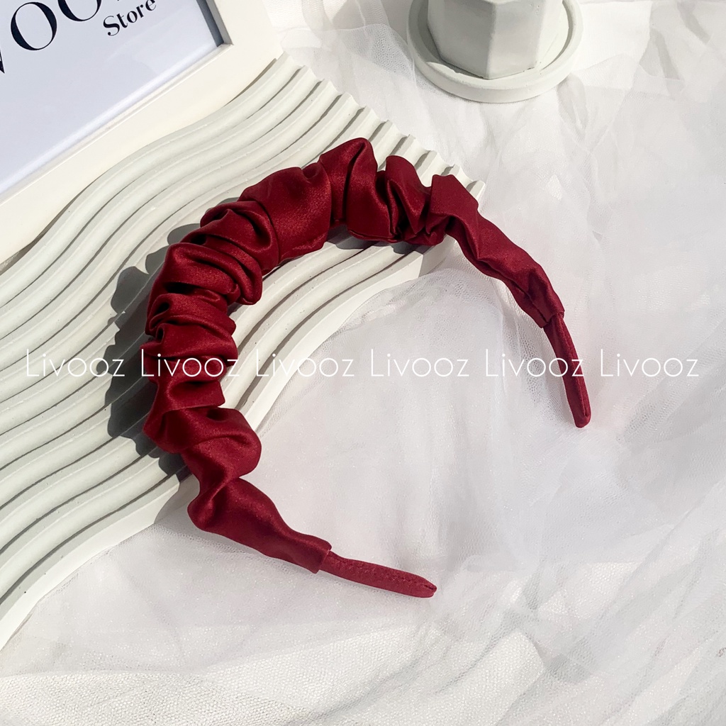 Jual Medium Ruffle Bandana Bondu Scrunchie bando ruffle Korea bando ...