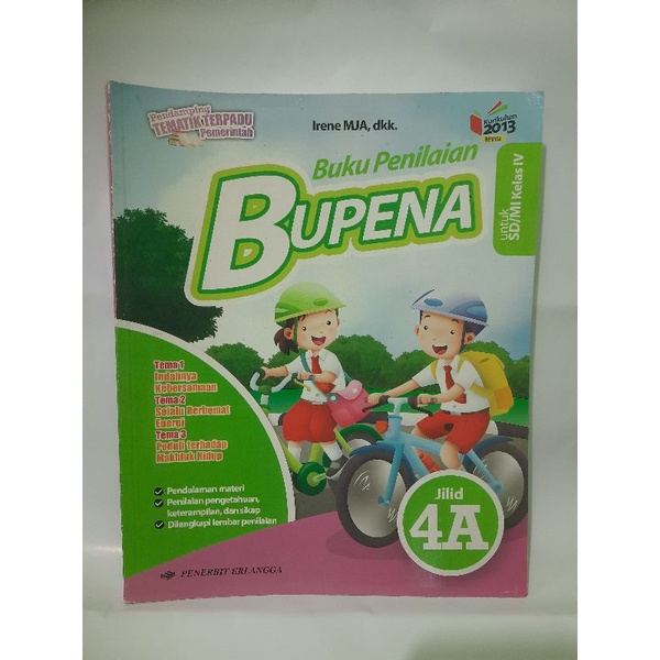 Jual Buku Penilaian Bupena untuk SD kelas 4 jilid 4A kurikulum 2013 edisi revisi | Shopee Indonesia
