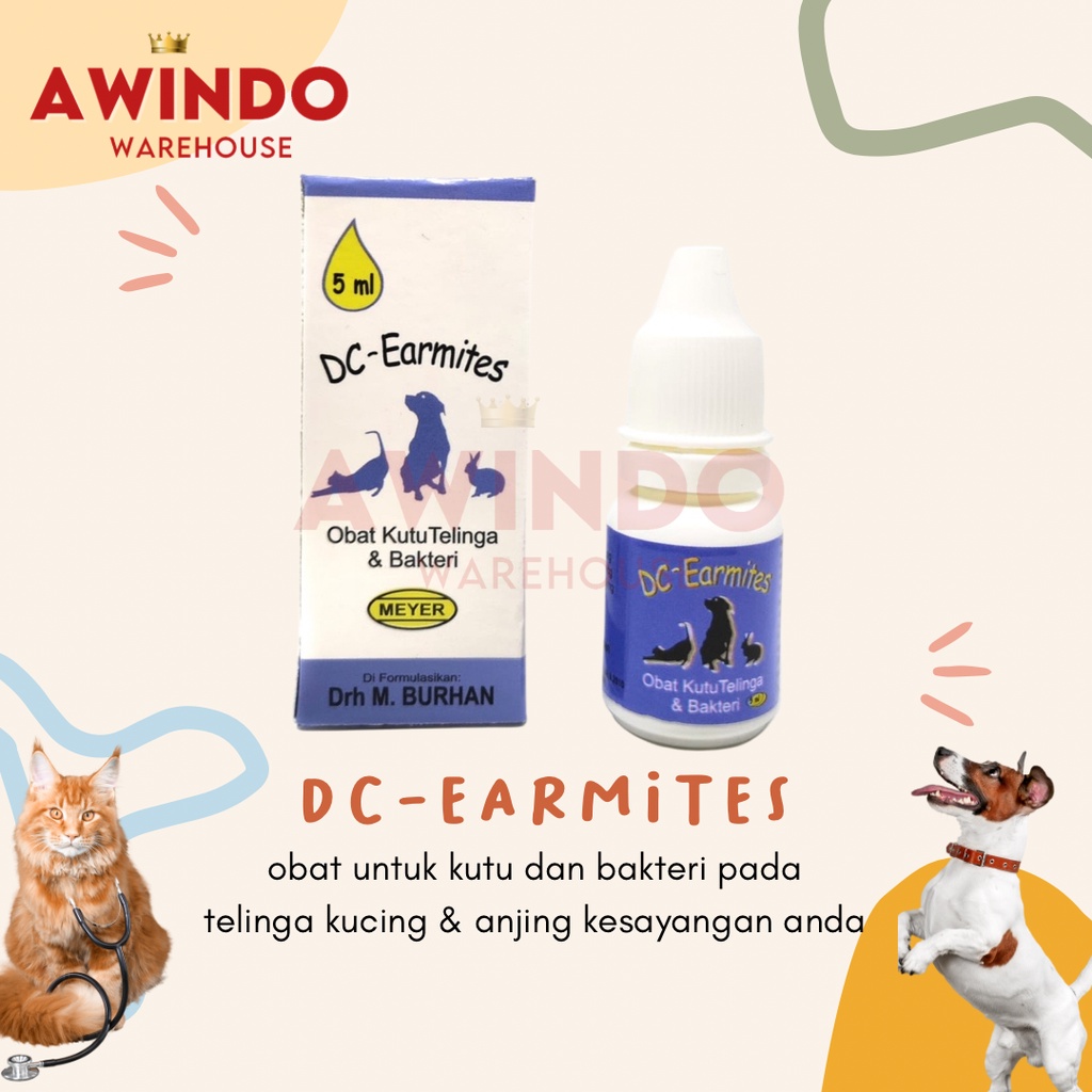 Jual EARMITES HEWAN - Dc Earmites Obat Kutu Bakteri Telinga Kuping ...