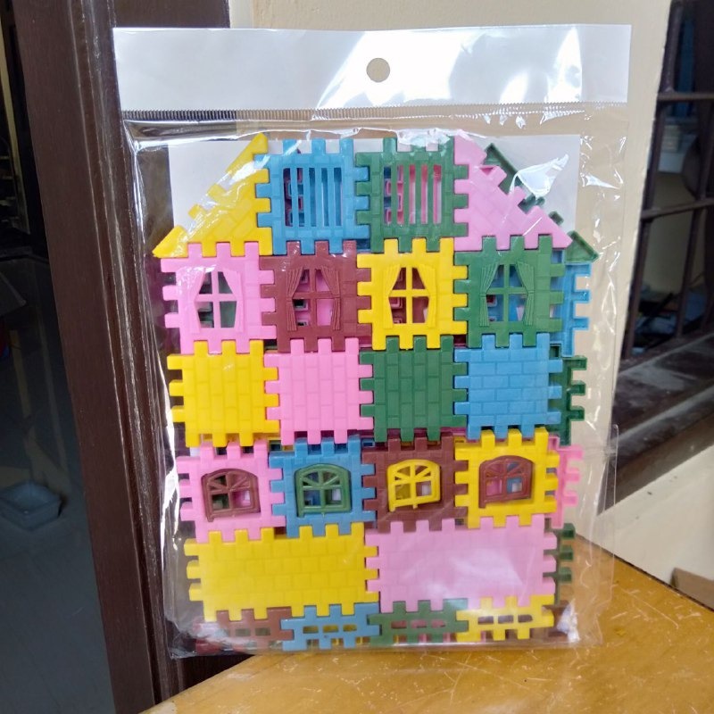 Jual Funny Set Block / Mainan Puzzle Rumah Rumahan / Mainan Puzzle Anak ...