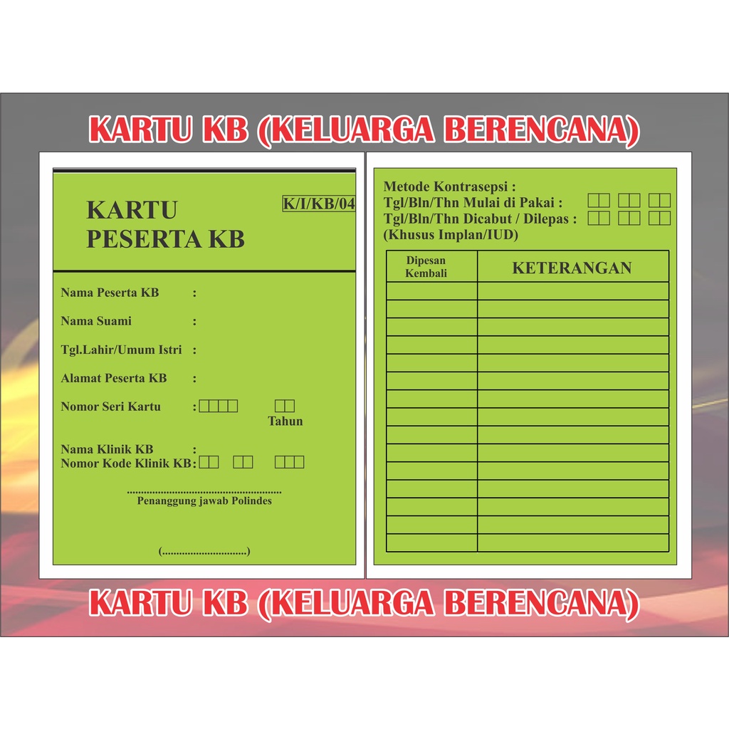 Jual kartu KB murah harga per 50 pcs | Shopee Indonesia