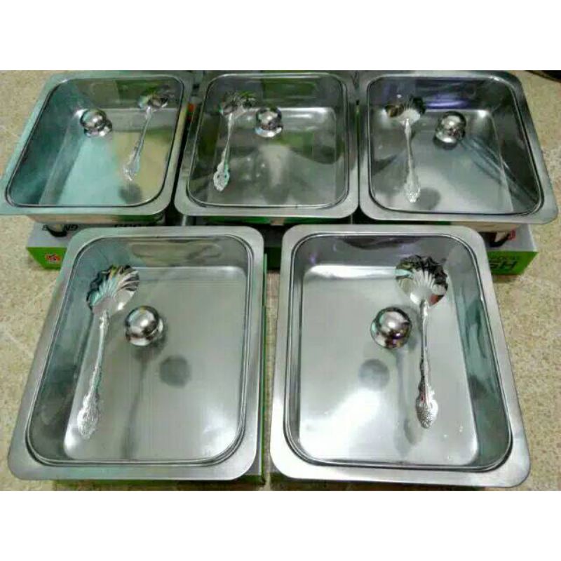 Jual Fast Food Dish Full Kaca/prasmanan kotak hock wai 555/ Wadah ...