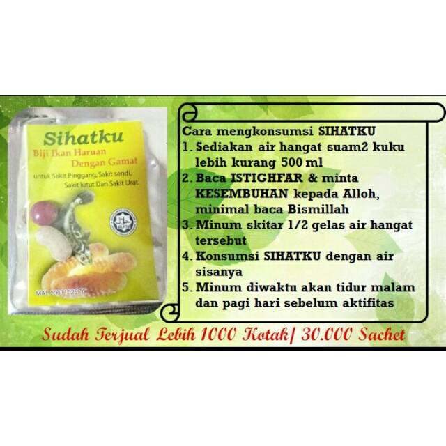 Jual SIHATKU tablet ikan haruan dan gamat, untuk sakit TULANG dan SENDI ...