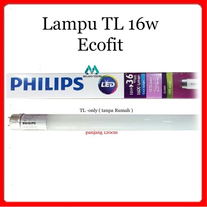 Jual Lampu Philips TL 16 watt Ecofit 16w TL LED 120cm | Shopee Indonesia