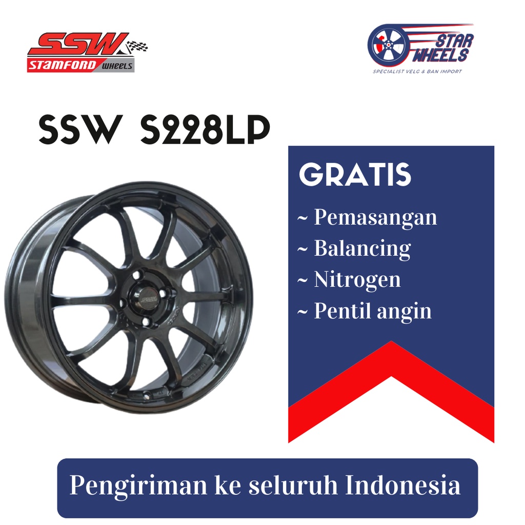 Jual Velg Mobil SSW S228LP R17 x7,5 4x100 +42, (BUDMT,GMD) | Shopee ...