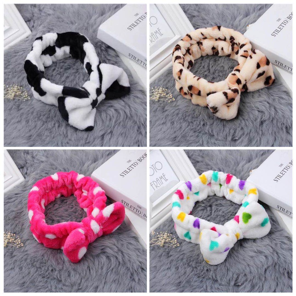 Jual Bando Rambut Fashion Motif Pita Cantik Warna Warni - Bando Mandi ...