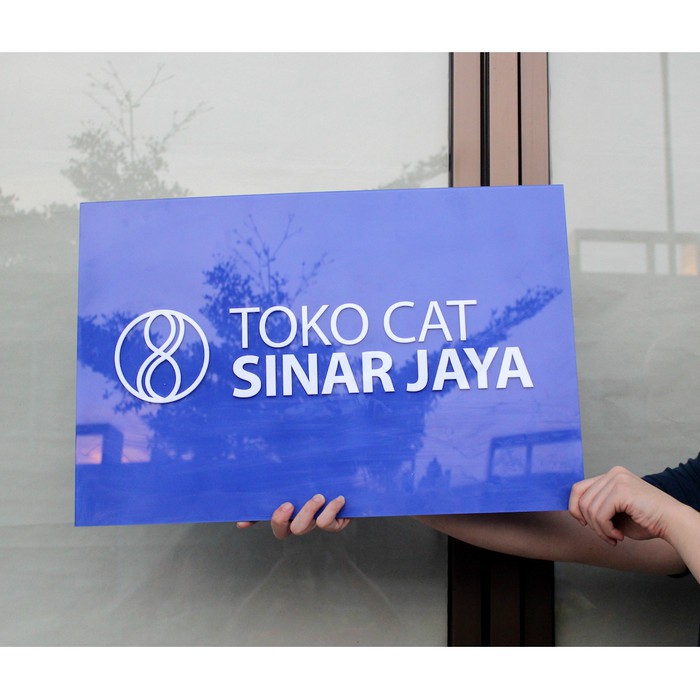 Jual Custom Logo Signage Acrylic 40x60 / sign akrilik timbul / Papan ...