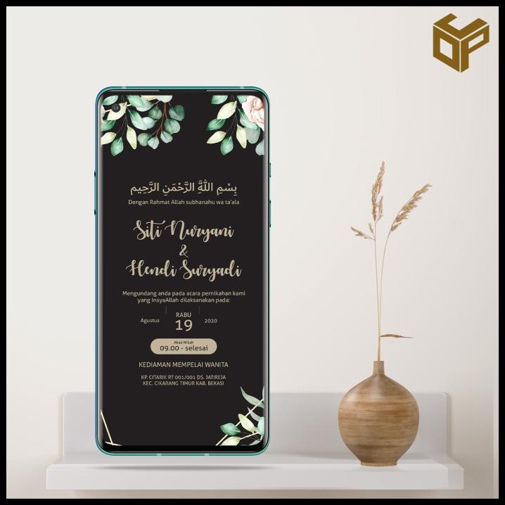 Jual E-Invitation | Undangan Digital Nikah - Black Minimalis - Ojp ...