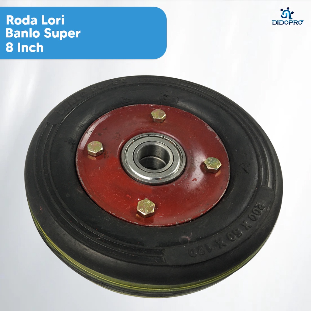 Jual Roda Lorry 8 inch 8" Roda Ban Mati Untuk Gerobak Pasir / Troli ...