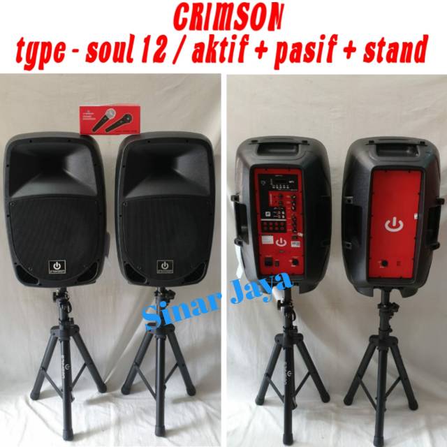 Jual Paket sound system 12 Inch Crimson Soul 12 / Sepasang 2 unit ...