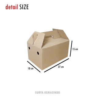Jual Box 27X18X15 cm (Jinjing) Box Parcel/boxhandle/Kardus/Parcel ...