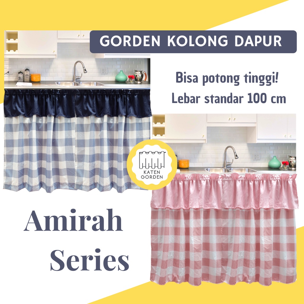 Jual Amirah - Gorden Kolong Dapur Emily Murah Tirai Kolong Dapur Motif ...