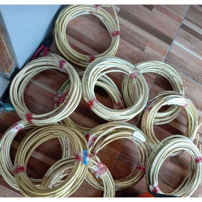 Jual Rotan Kerajinan Murah Panjang 10-15 meter Rotan Batangan Kulit ...