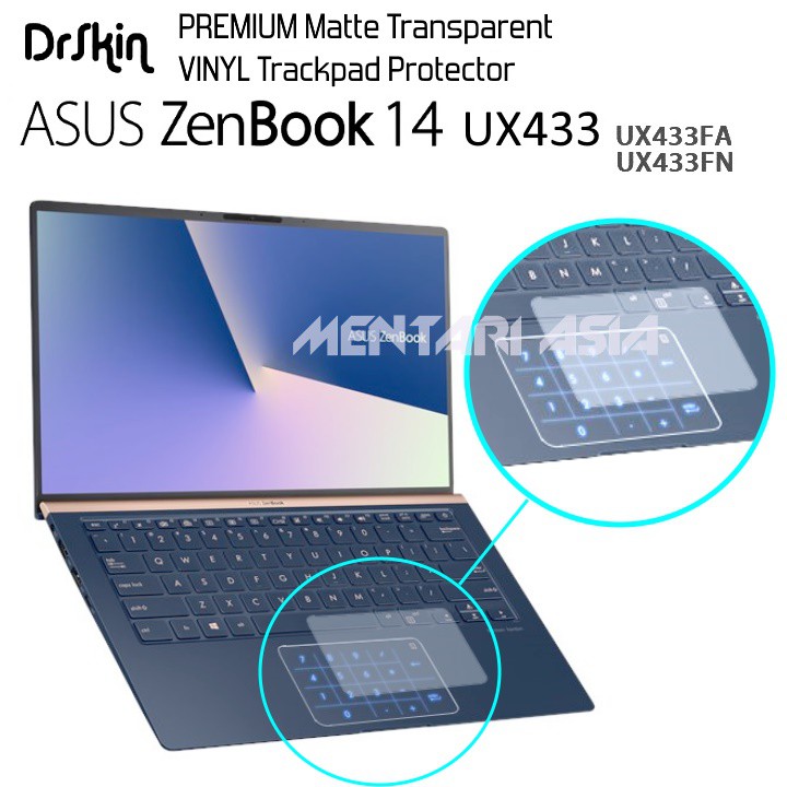Jual Touchpad Protector ASUS ZenBook 14 UX433 - DrSkin Translucent ...