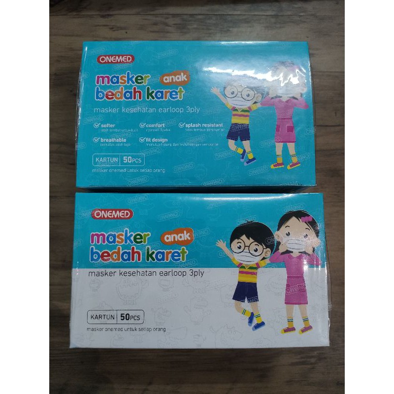 Jual Earloop Mask Anak 3ply OneMed | Shopee Indonesia