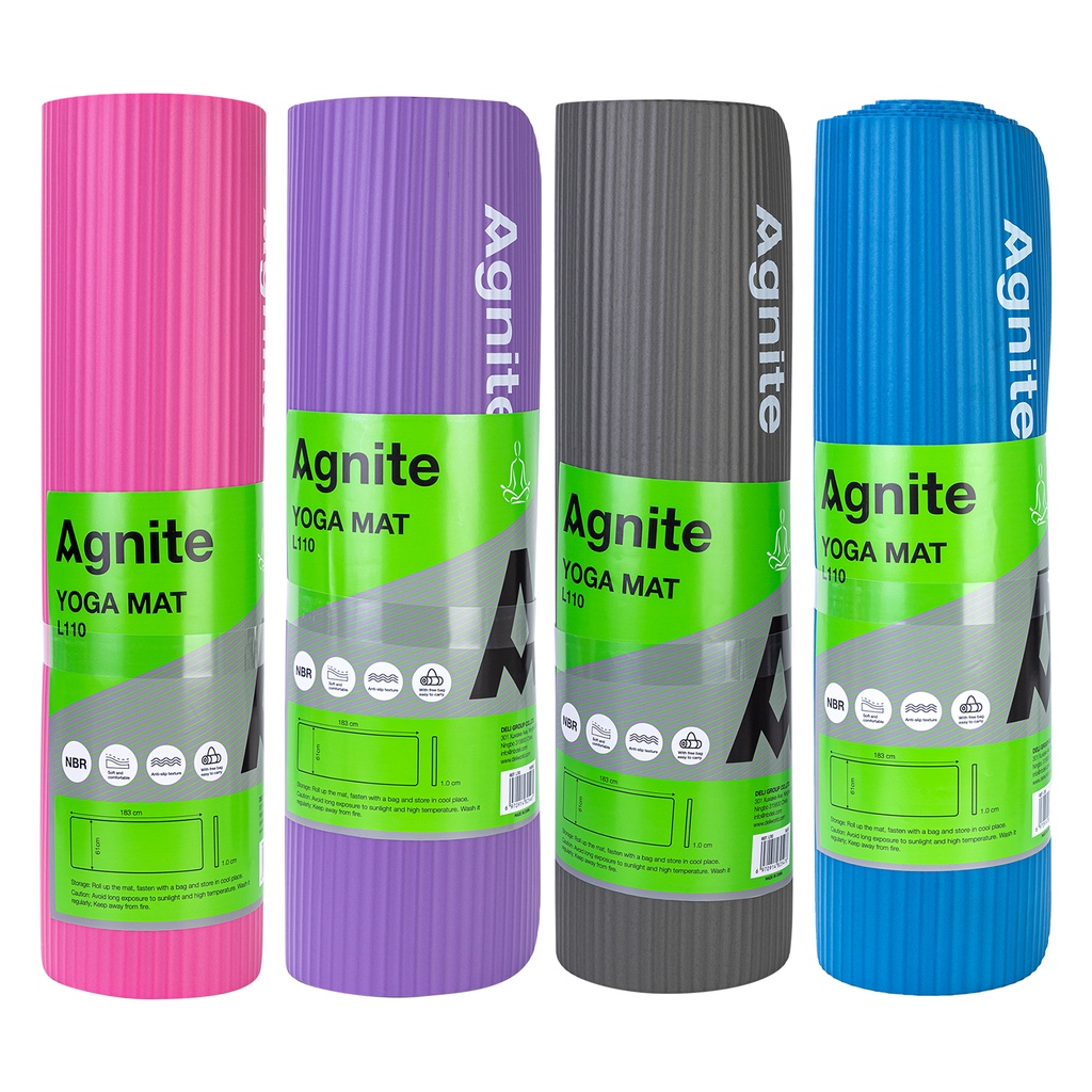 Jual Deli Agnite NBR PVC Yoga Mattres/ Matras Yoga L108 L110 L103 ...