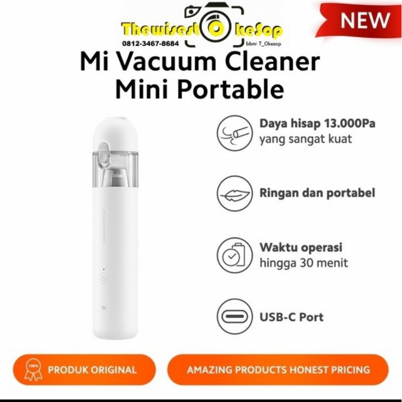 Jual Xiaomi Mi Vacuum Cleaner Mini Vacum Portable Nirkabel Ori Resmi ...