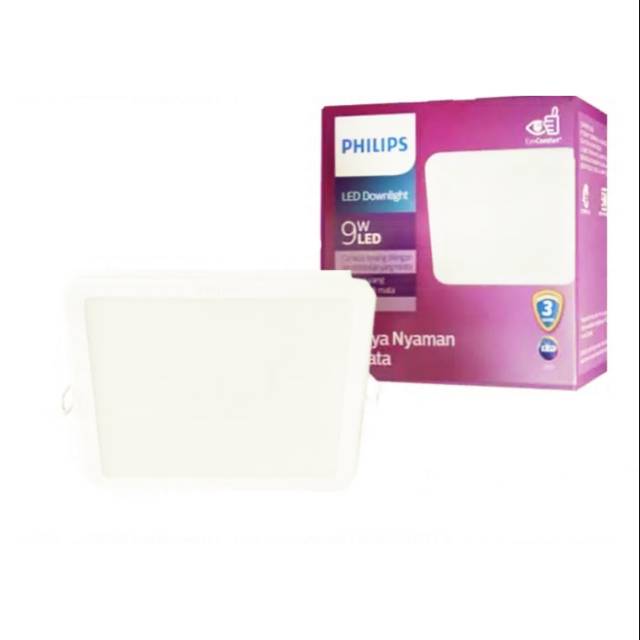 Jual Philips downlight LED Meson Kotak 59451 9w watt D 105mm | Shopee ...