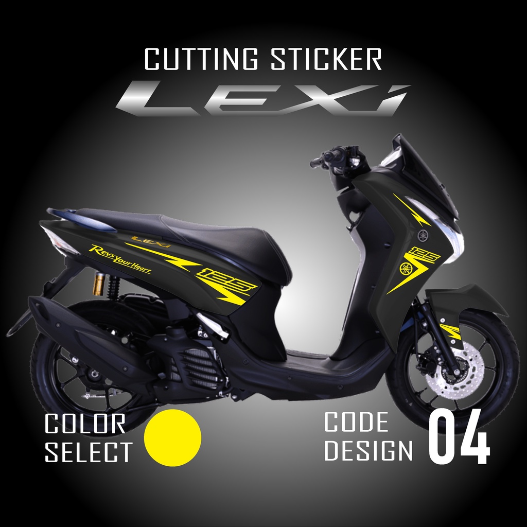 Jual Stiker Cutting LEXI 125 - Sticker Striping Lis Timbul Variasi ...
