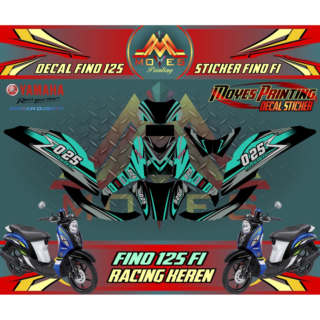 Jual Decal Sticker Full Body Yamaha Fino 125 FI Racing Keren | Shopee ...