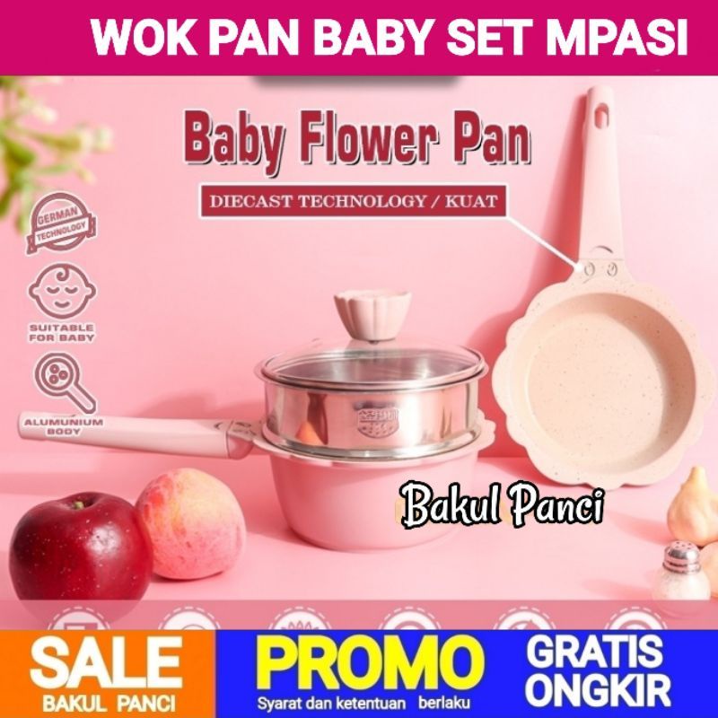 Jual PANCI BAYI - PANCI SET BABY FLOWER - WOK PAN FRYPAN PANCI SUSU ...