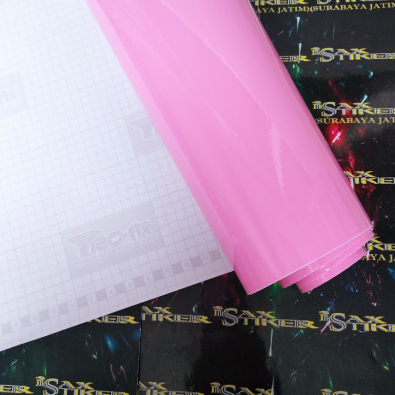 Jual skotlet pink merah muda soft pink glos harga meteran ukuran 45cm ...