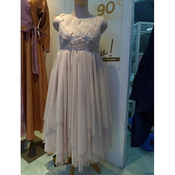 Jual (thrift) gaun pesta / dress putih / gaun putih / gaun anak / gaun ...