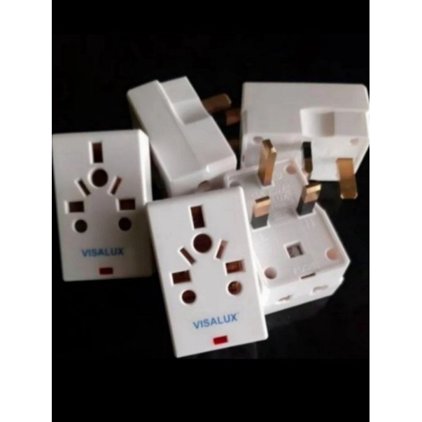 Jual Steker T Serbaguna Kaki 3 Visalux/Universal Travel Adaptor Kaki3 ...
