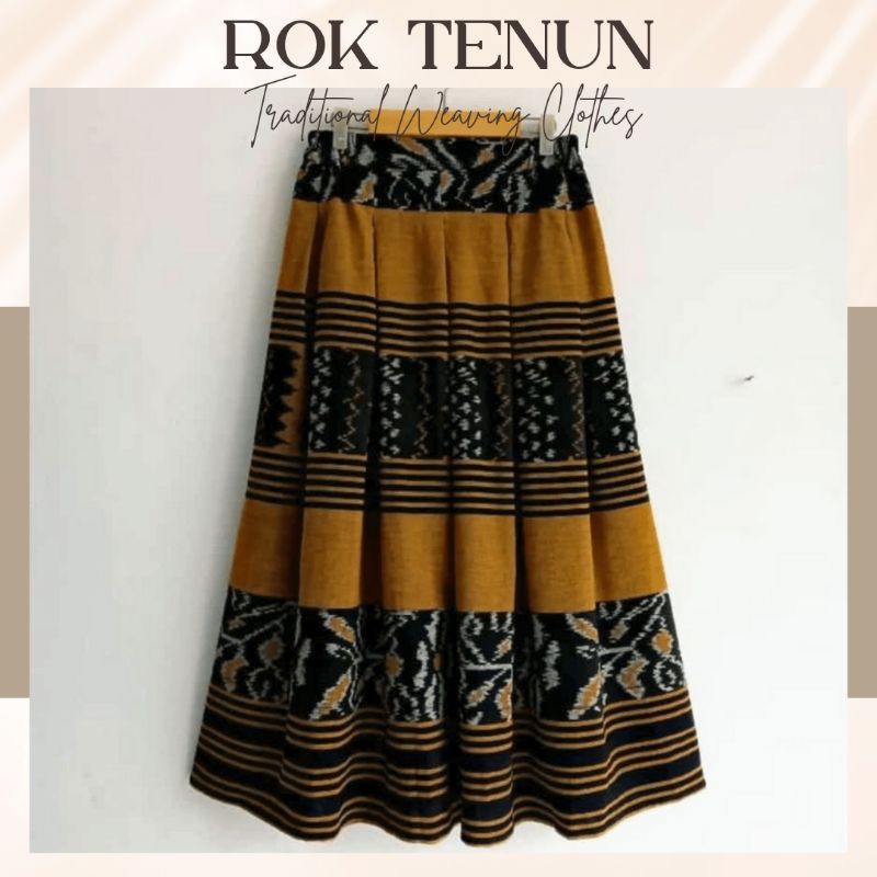 Jual Rok Tenun Etnik - Bawahan Rok Batik Tenun Ikat Troso | Shopee ...