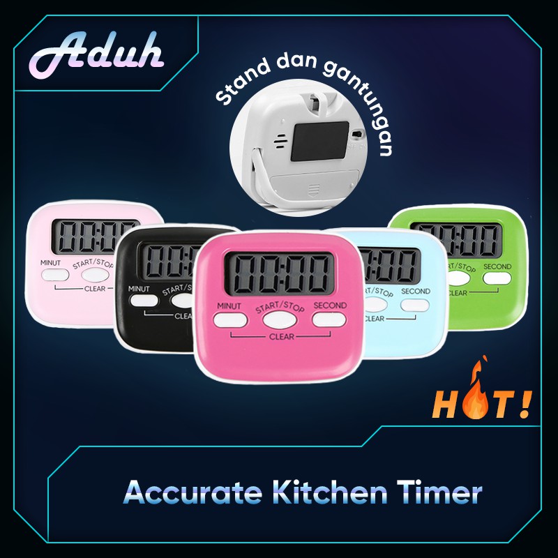 Jual Kitchen Timer Digital Alarm Dapur Masak Kitchen Timer Stopwatch ...