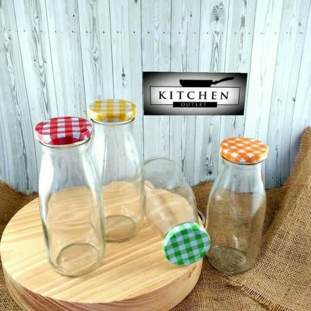 Jual Botol Susu Kaca Tutup Stainless Warna 300 Ml | Shopee Indonesia