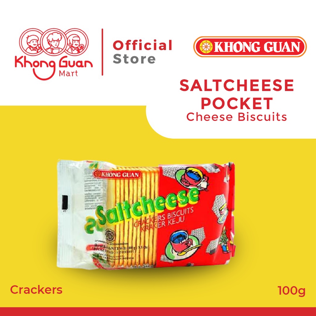 Jual KHONG GUAN Saltcheese Pocket Pack 100 Gram | Shopee Indonesia