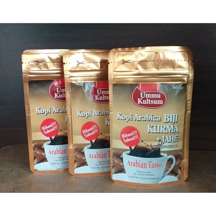 Jual Kopi Arabian Biji Kurma plus Jahe Ummukulsum 50 Gr | Shopee Indonesia