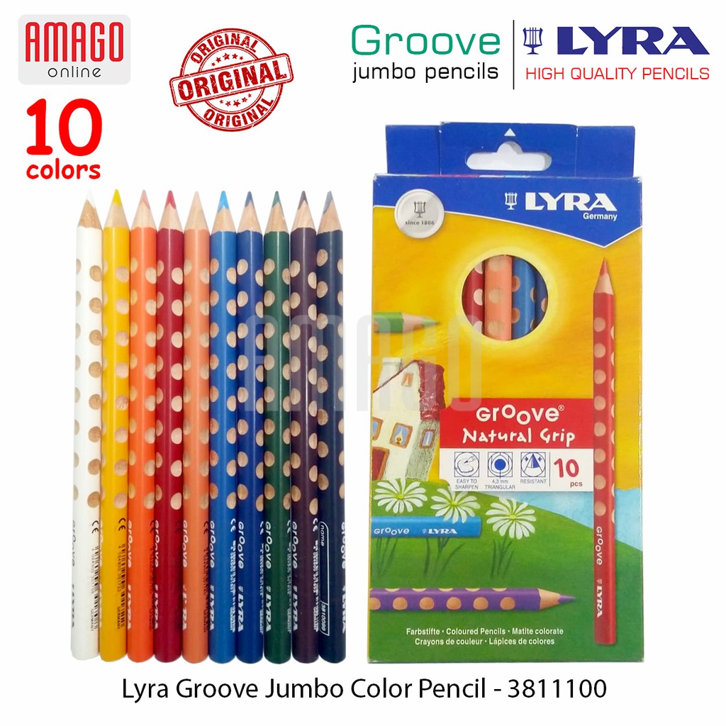 Jual LYRA Groove - Color Pencil - Pensil Warna - Box 10 Colors ...