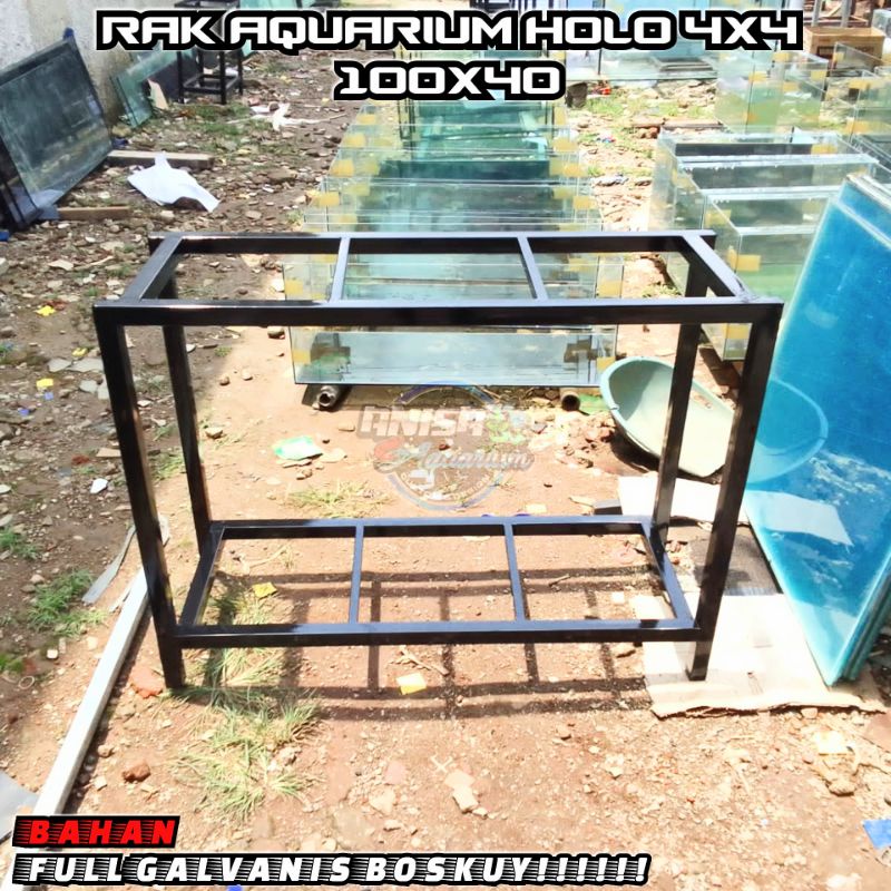 Jual RAK AQUARIUM FULL HOLO 100X40 HOLO 4X4 BISA MASUK 2 AQUARIUM ...