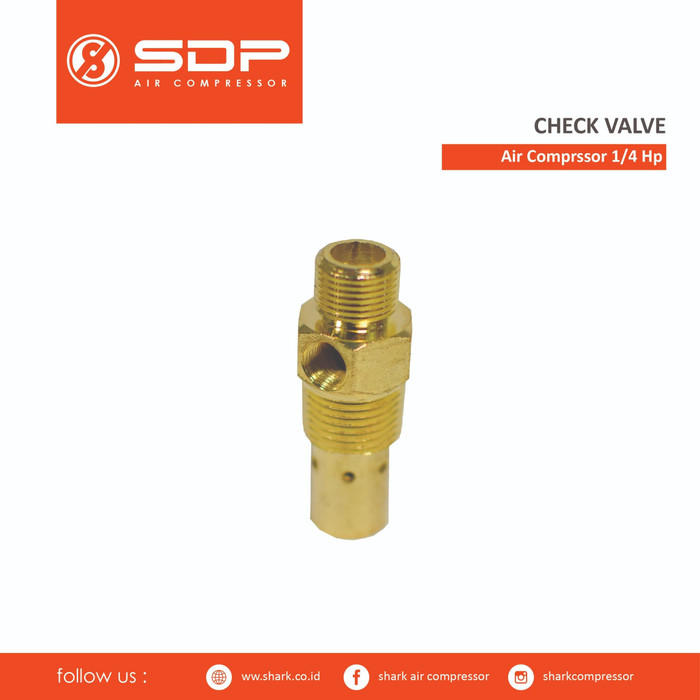 Jual Check Valve kompresor 1/4 Hp SDP Check Valve SDP 1/4Hp Original ...