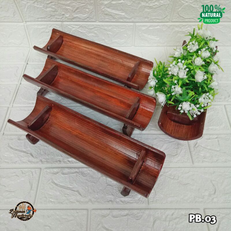 Jual Pot Bunga/Tanaman Artificial dari Bambu type PB.03 | Shopee Indonesia