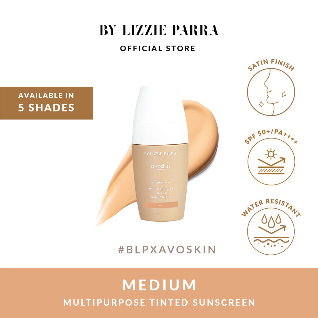 Jual BLPxAvoskin - Medium - Tinted Sunscreen SPF 50 / PA ++++ - 30g | Shopee Indonesia