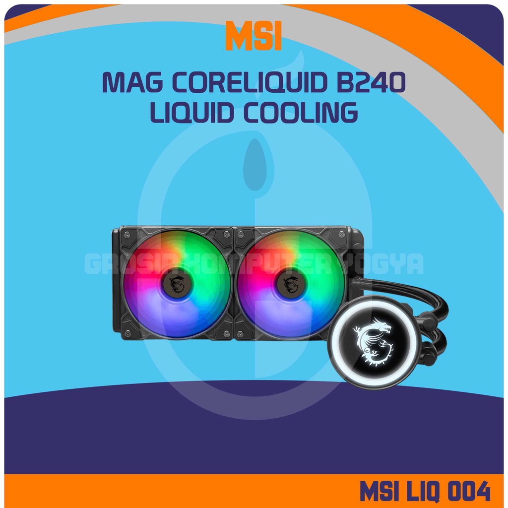 Jual MSI MAG CORELIQUID B240 Auto-RGB FDB Bearing Intel AMD Liquid ...