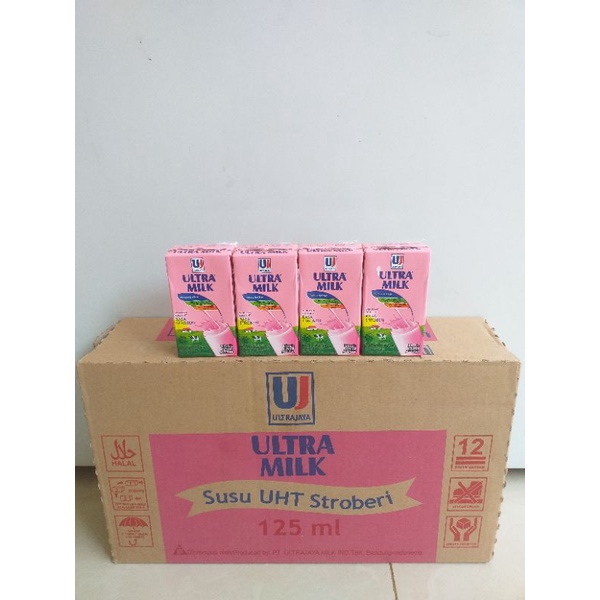 Jual Susu Ultra Milk 125 ML 1 Dus | Shopee Indonesia