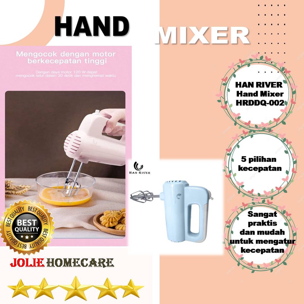 Jual MIXER / HAN RIVER HRDDQ-002 Han Mixer 5 Kecepatan - Macaroon Pink ...